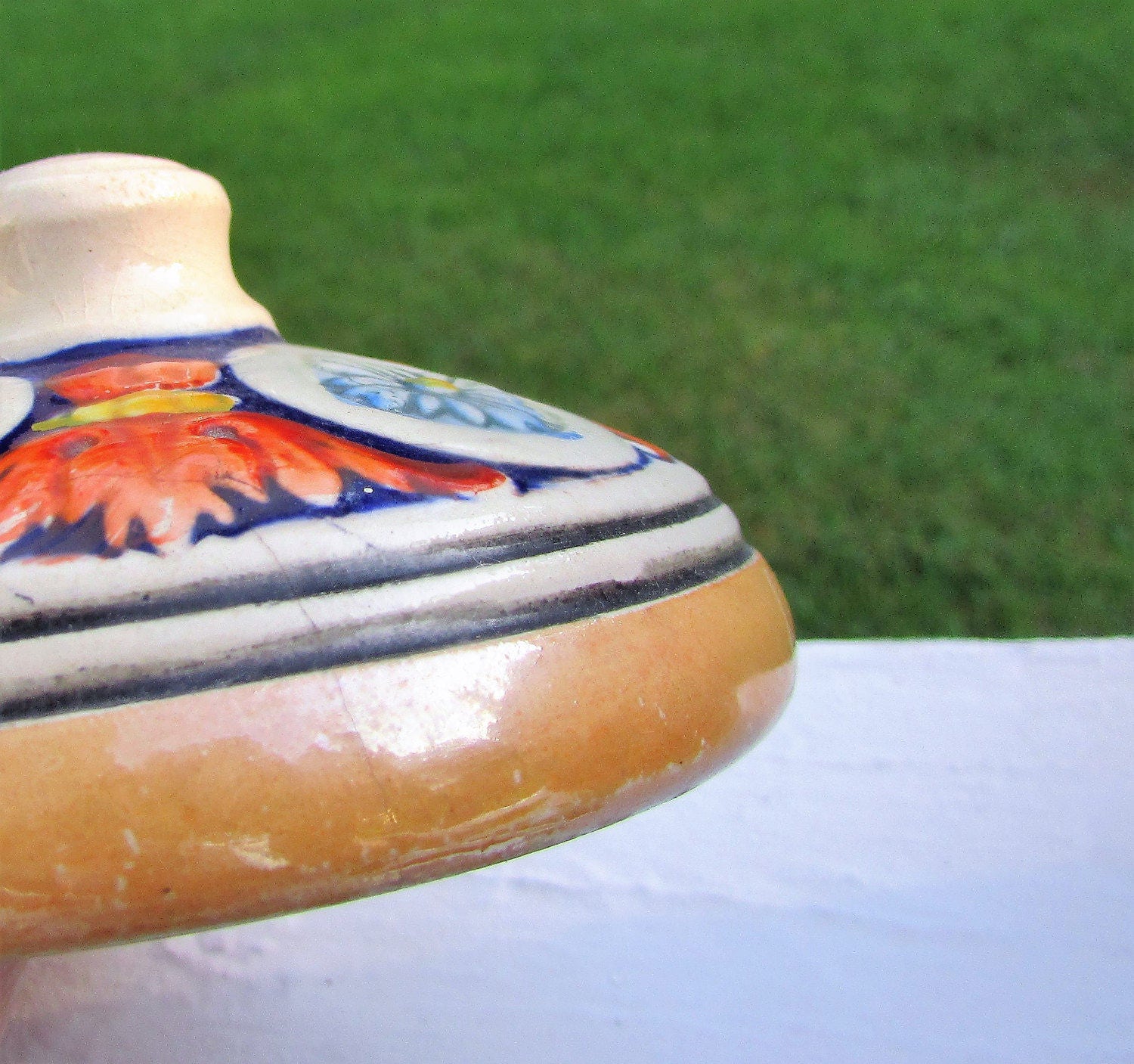 Antique German Tobacco JAR Beautiful Raised Figures Marked Germay - Etsy