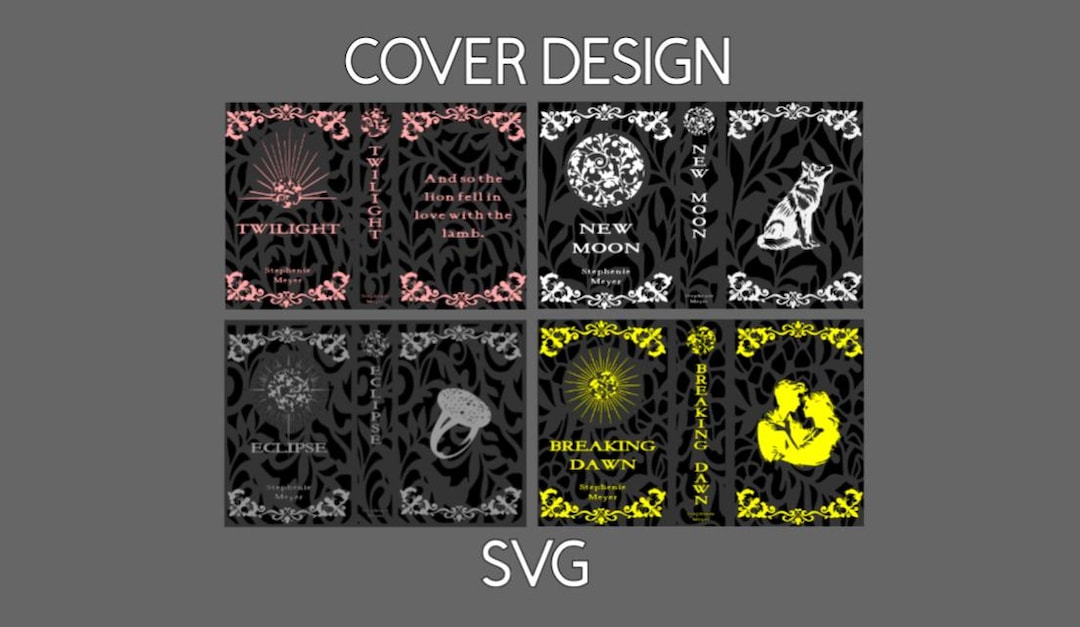 Twilight Saga ENG SVG Stephenie Meyer COMPLETE Series Hand-bound ...