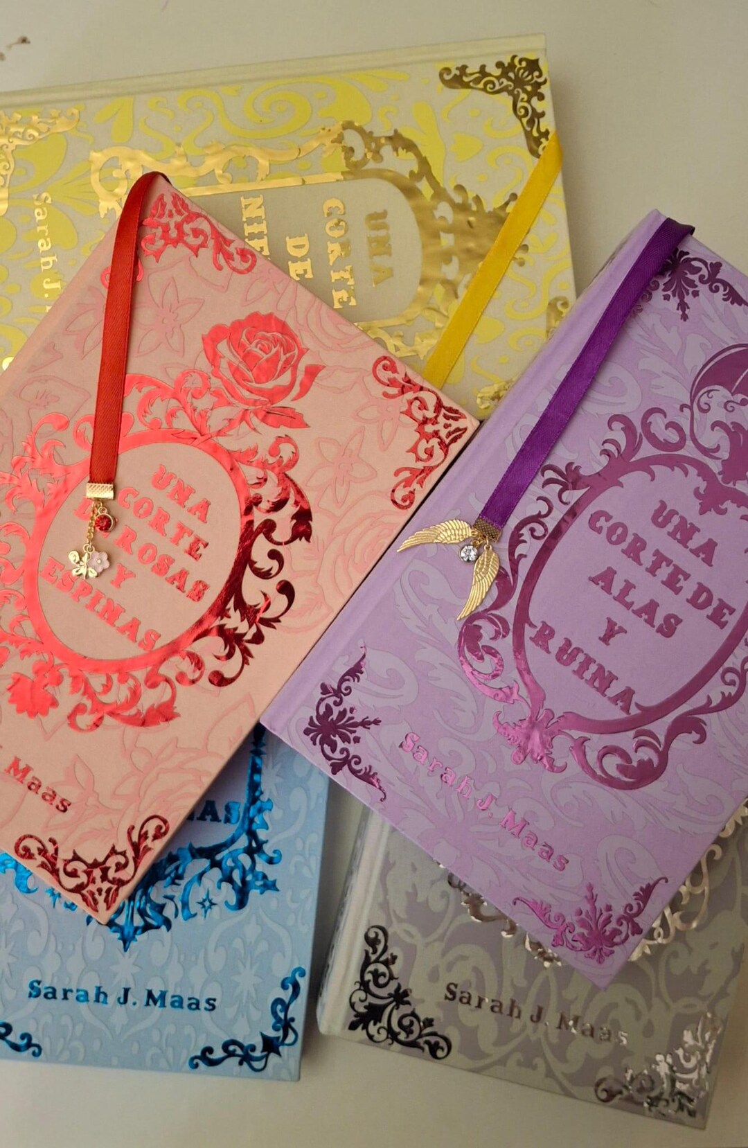 ACOTAR Saga Sarah J. Maas COMPLETE Hand-bound Book Collection Authentic ...