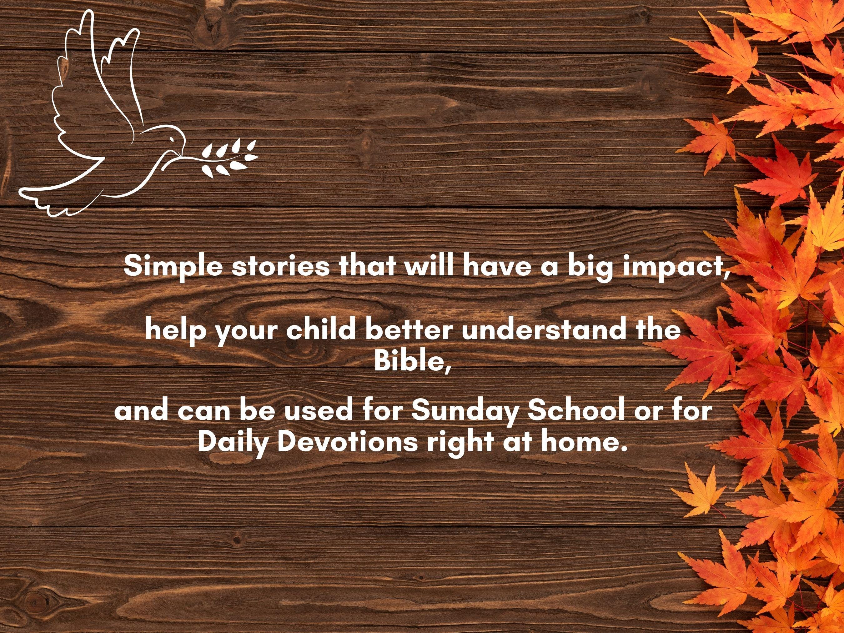 Thanksgiving Bible Stories for Kids, Coloring Page Activities ...