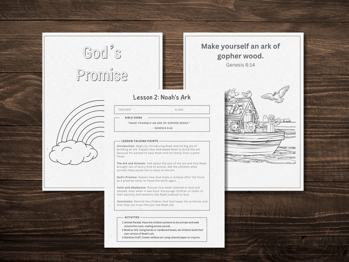 Bible Lesson for Kids, Coloring Page Activities, Printable Bible ...