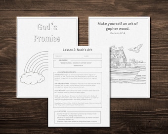 Bible Lesson for Kids, Coloring Page Activities, Printable Bible ...
