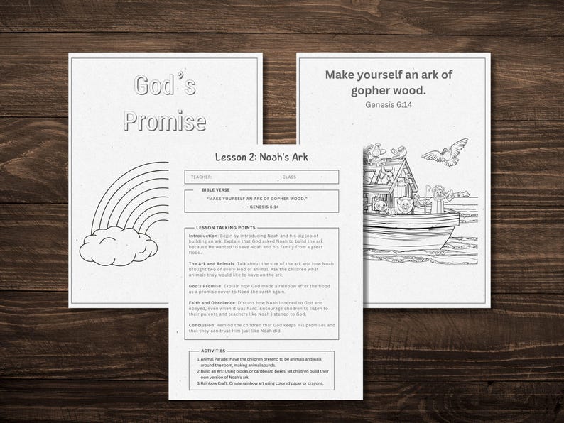 Bible Lesson for Kids, Coloring Page Activities, Printable Bible ...