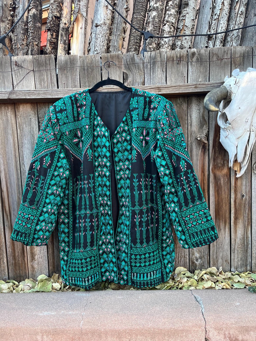Vintage Boho Embroidered Jacket Latin American Style Blazer M/L/XL ...