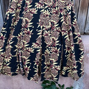 Vintage Tiki Pineapple Print Midi Dress by Pineapple Moon S/M - Etsy