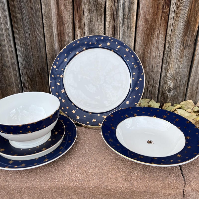Gold Dinnerware Set - Etsy