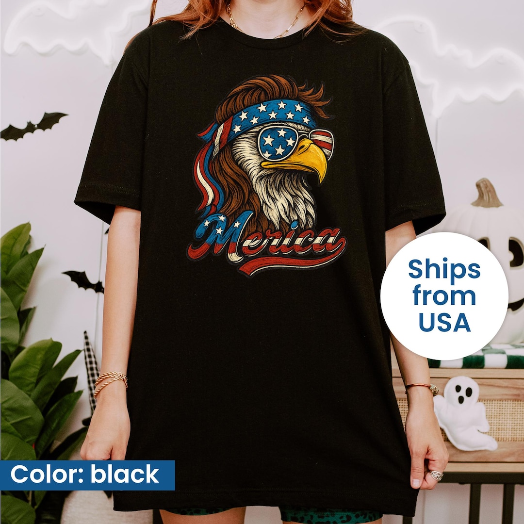 Eagle Merica Shirt, Merica Mullet Eagle Shirt, American Eagle, American ...