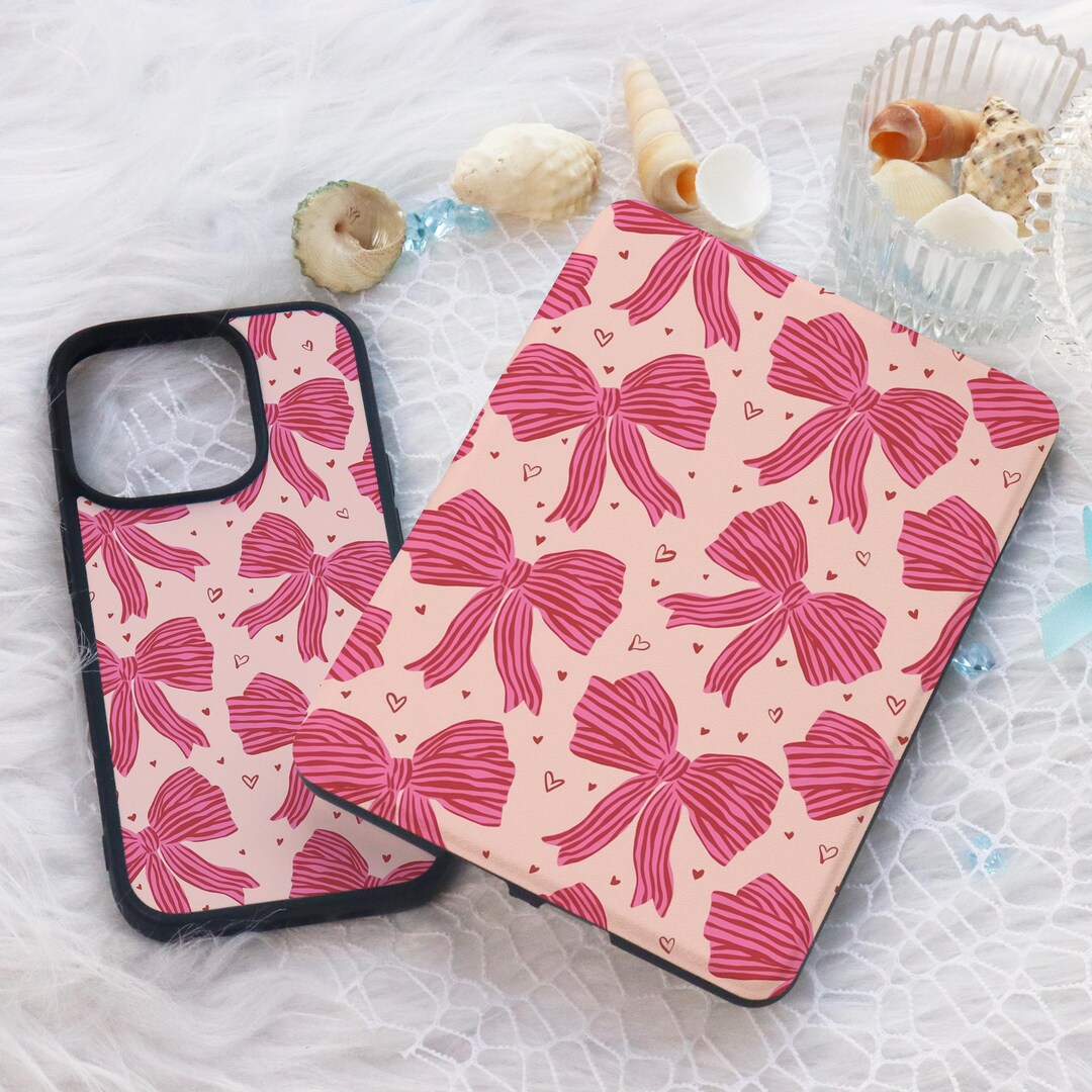 Pink Bows Personalization All New Kindle 12th Gen 2025 Case Paperwhite ...