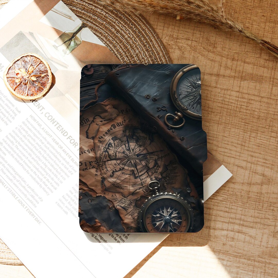 Vintage Pirate Map Kindle 11/12th Gen Colorsoft Case, New Kindle ...