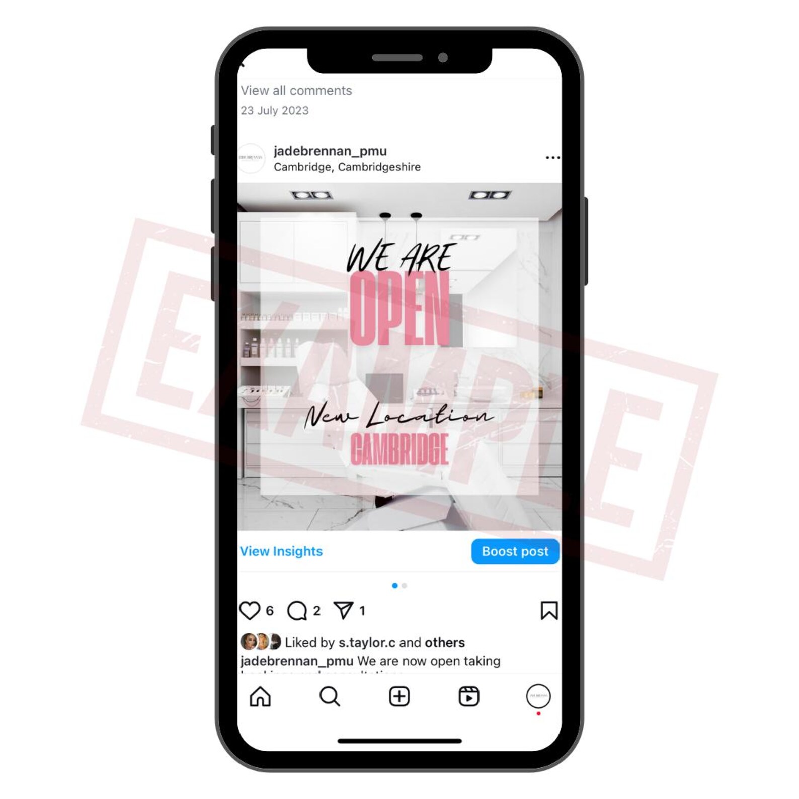 Editable New Location Social Media Post Salon Beauty Re-opening Launch ...