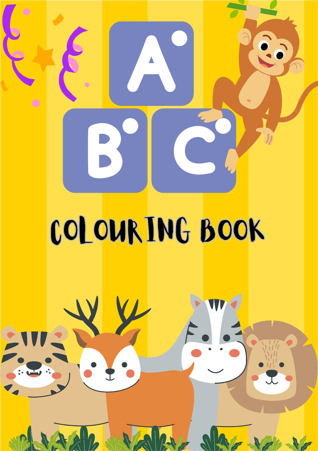 Alphabet Colouring Book - Etsy