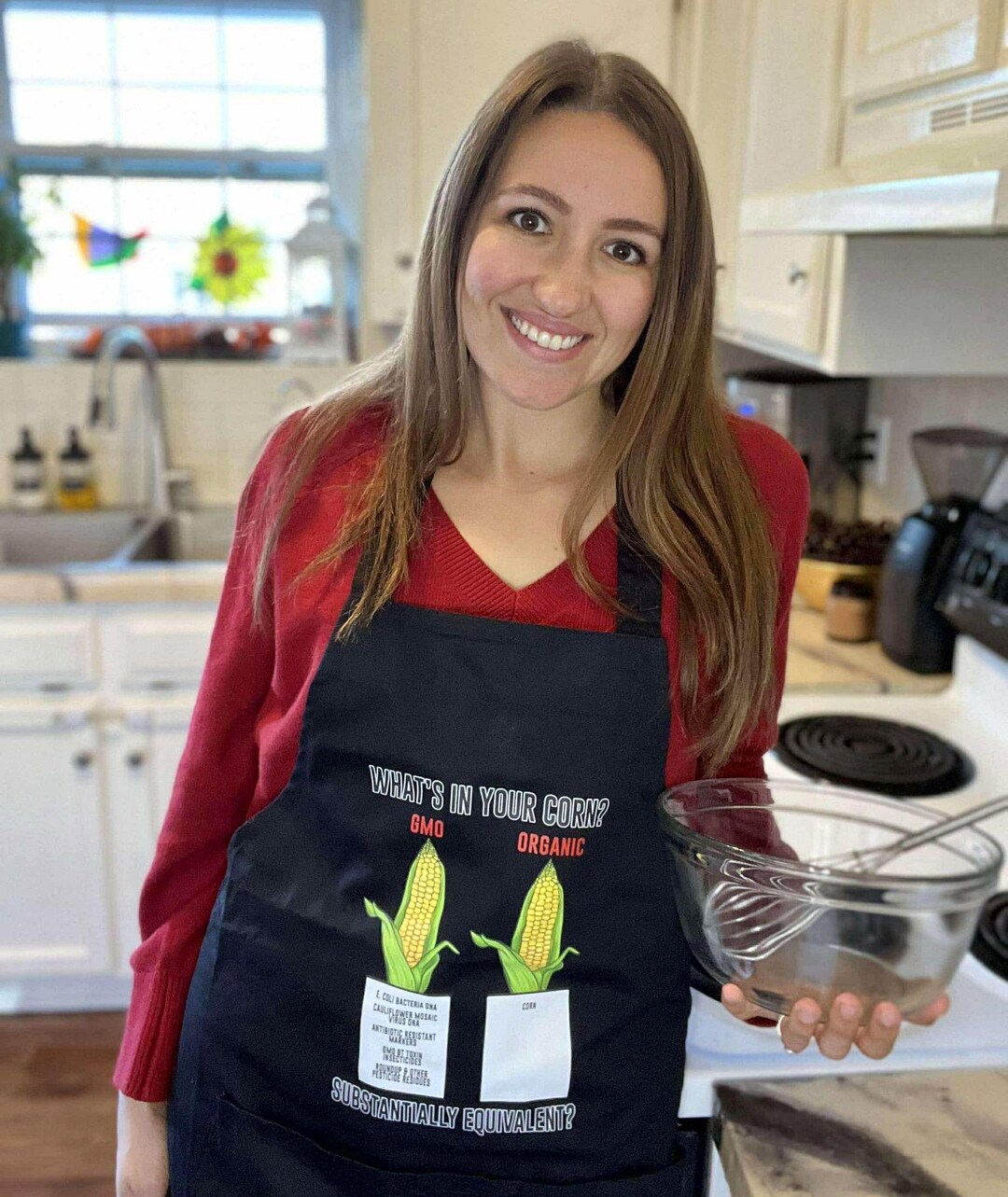 What's IN YOUR CORN? Organic Cotton Apron for Kitchen and Cooking ...