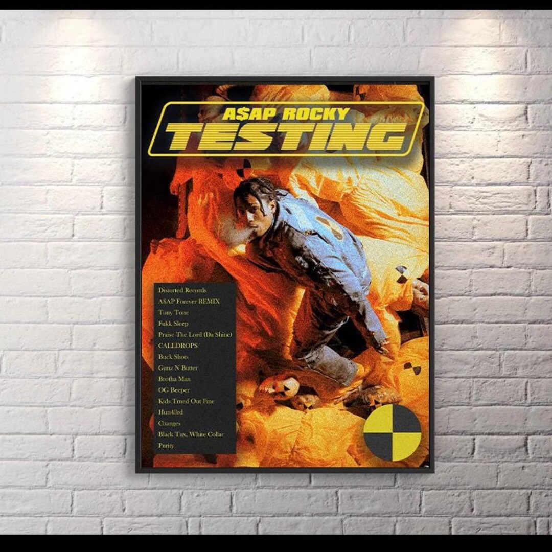 ASAP Rocky Poster | Testing | Digital Print | Album Poster | Instant ...