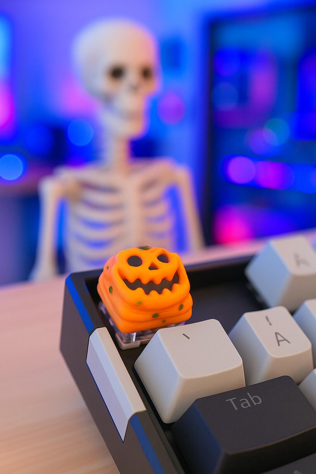 Keycap "pumpkin" Cherry MX Keyboard and Wooting 60he Keycap - Etsy
