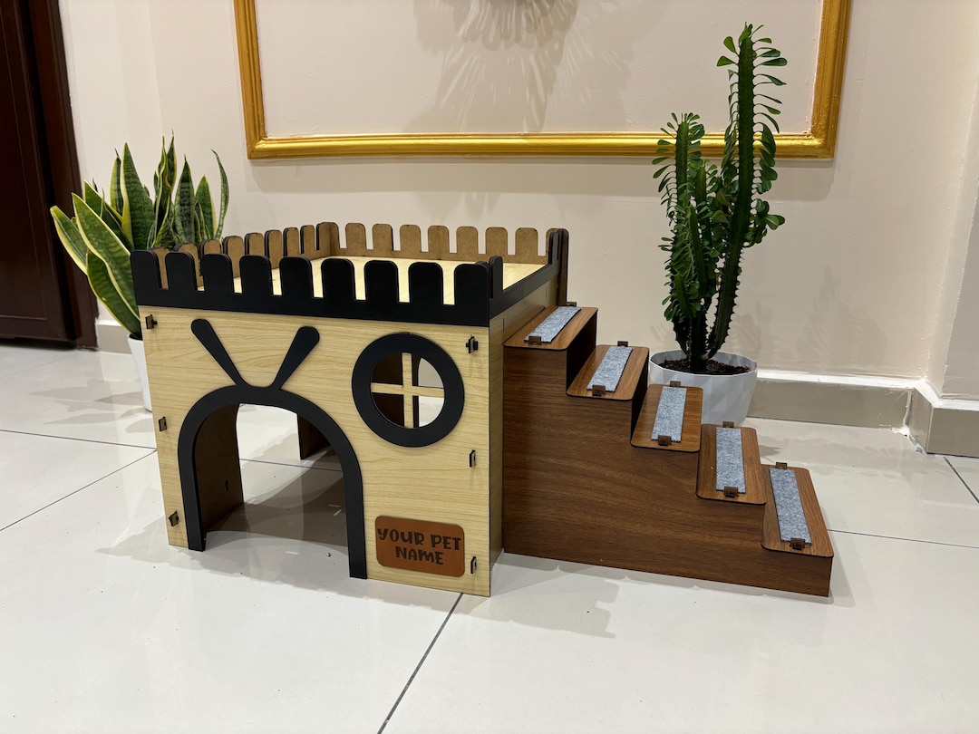 Wooden Rabbit Hideout Castle, Rabbit Houses and Hideouts, Wooden Rabbit ...