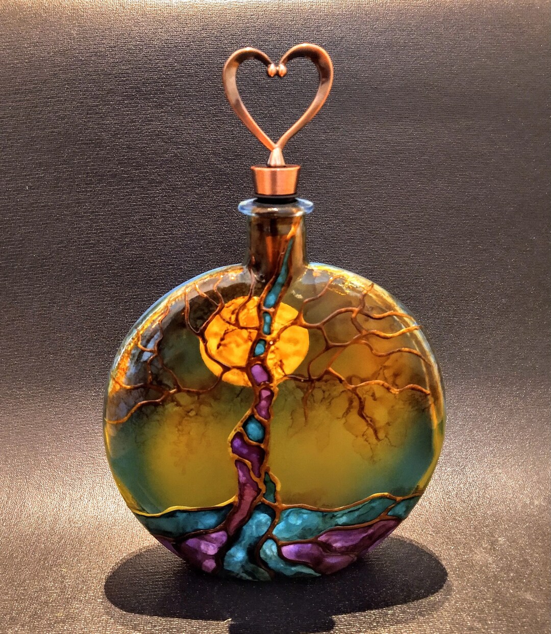 Cremation Tree of Life Human Ash Urn , Custom Hand Painted Urn ...