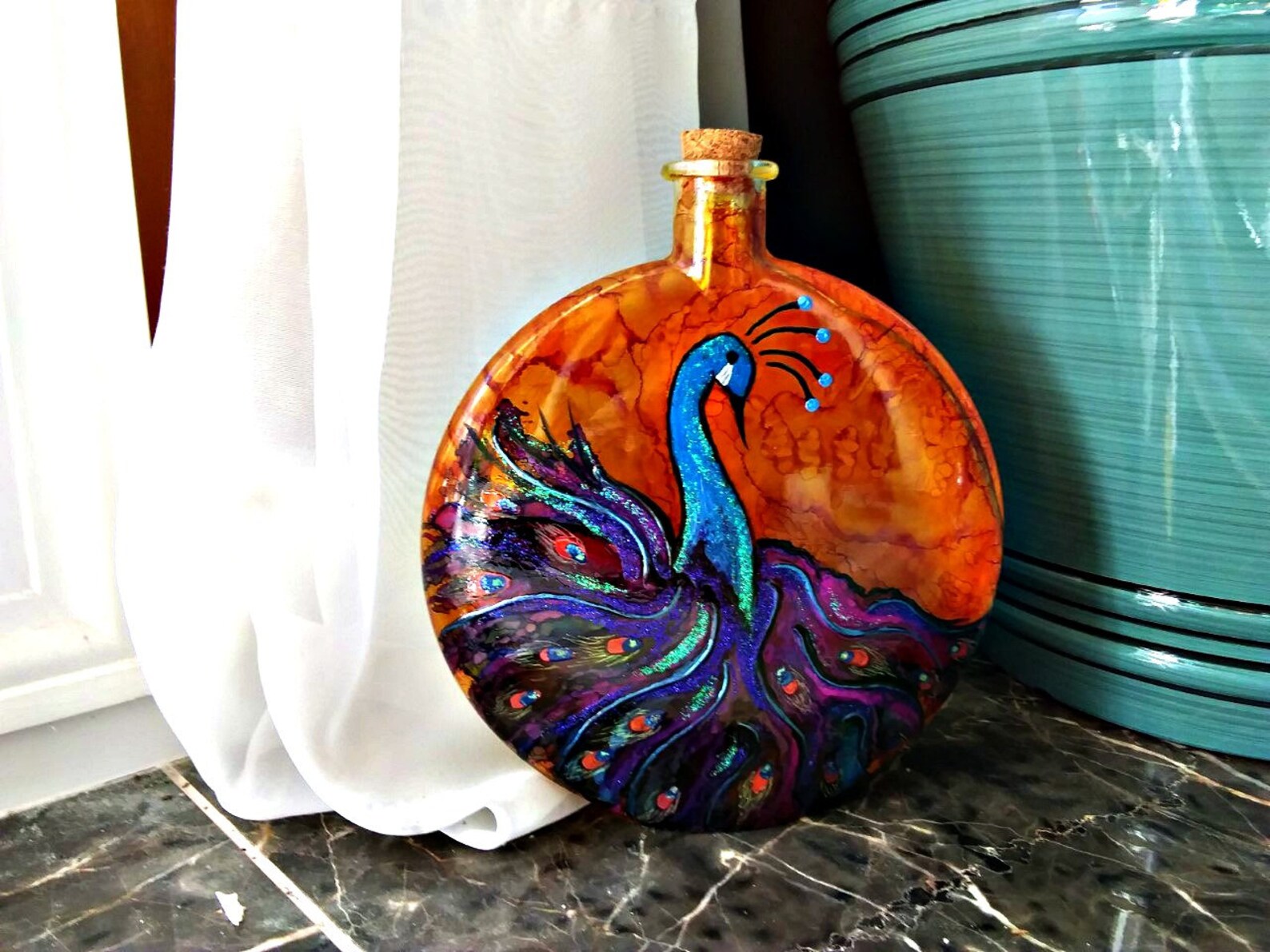 Glass Cremation Ash Urn Memory Bottle Funeral Urn - Etsy