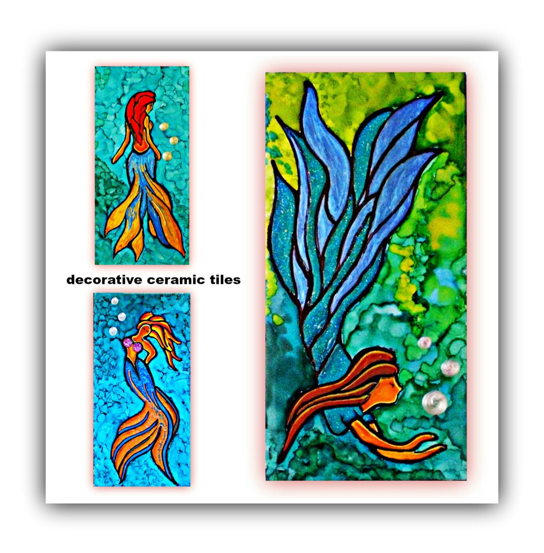 Mermaid Decor | Mermaid Wall Art | Mermaid Paintings | Decorative ...