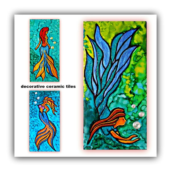 Mermaid Tile - Etsy