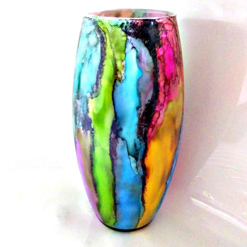 Colorful Flower Vase - Etsy