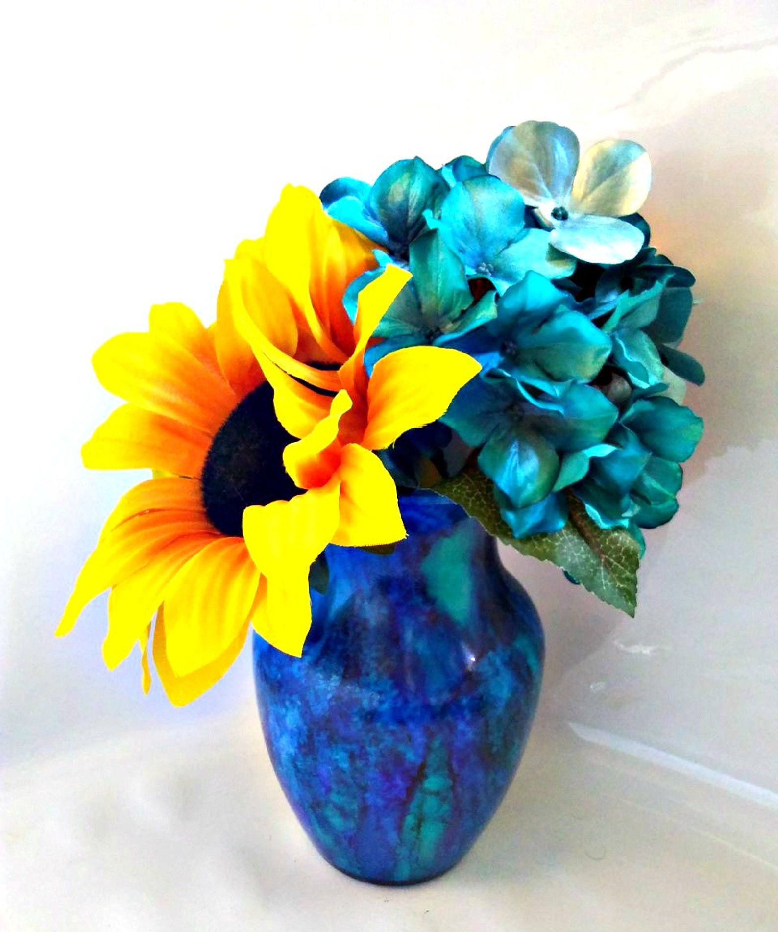 Hand Painted Glass Vases Colorful up Cycled Glass Vases - Etsy