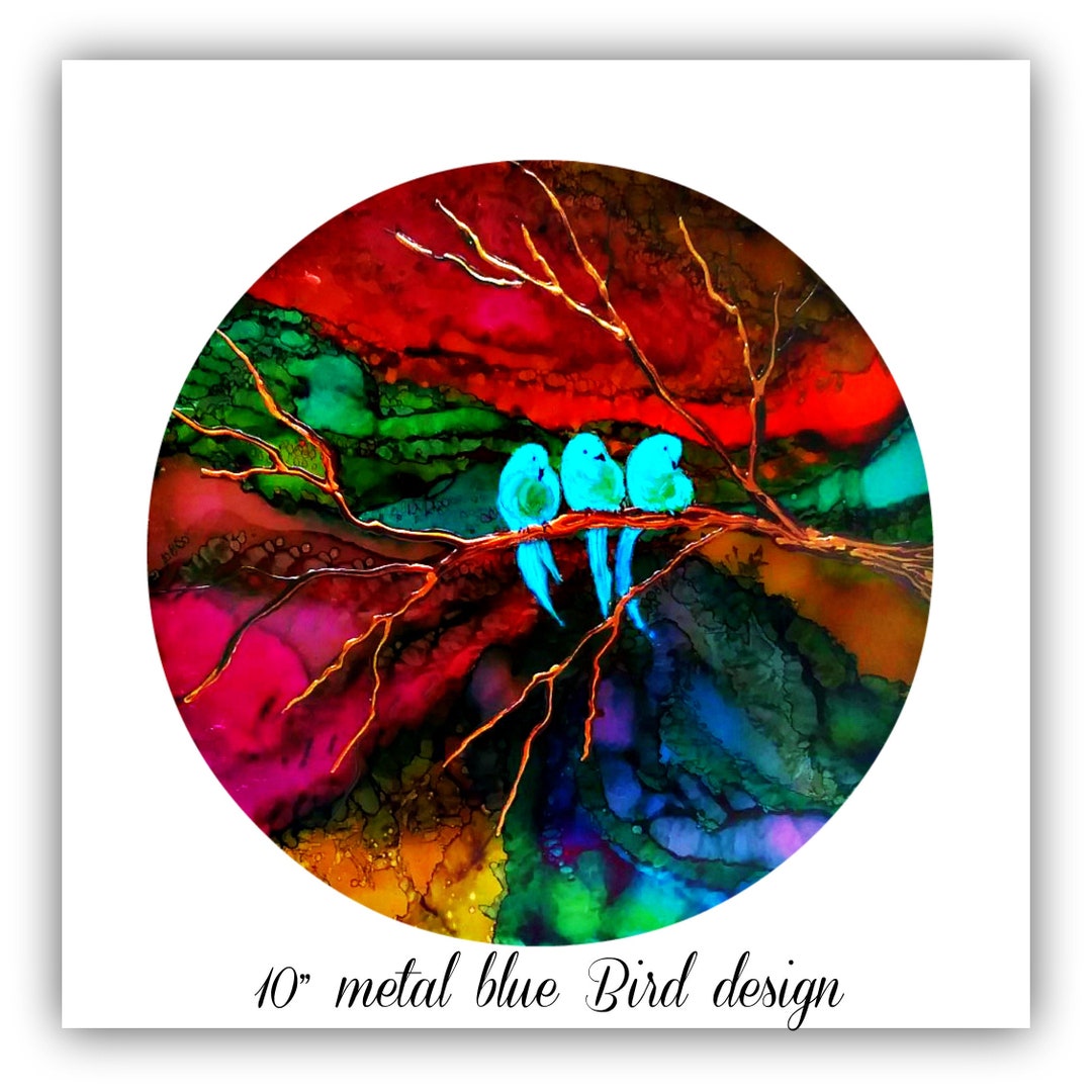 Bluebird Hand Painted Wall Decor | Bluebird Paintings | Blue Birds ...