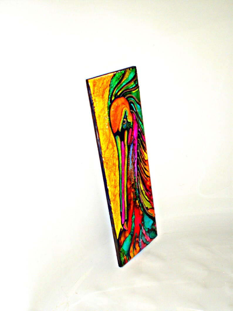 Ceramic Tile Heron Art Tile Great Blue Haron Blue Heron - Etsy