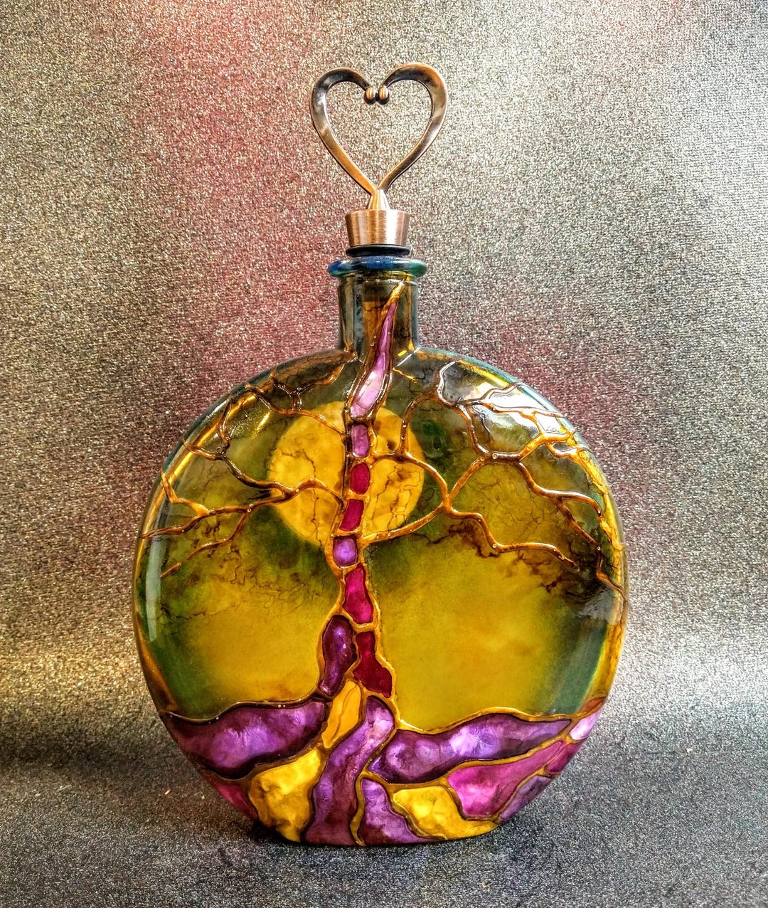 Hand Painted Tree of Life Cremation Urn - Keepsake Ash Keeper - Etsy
