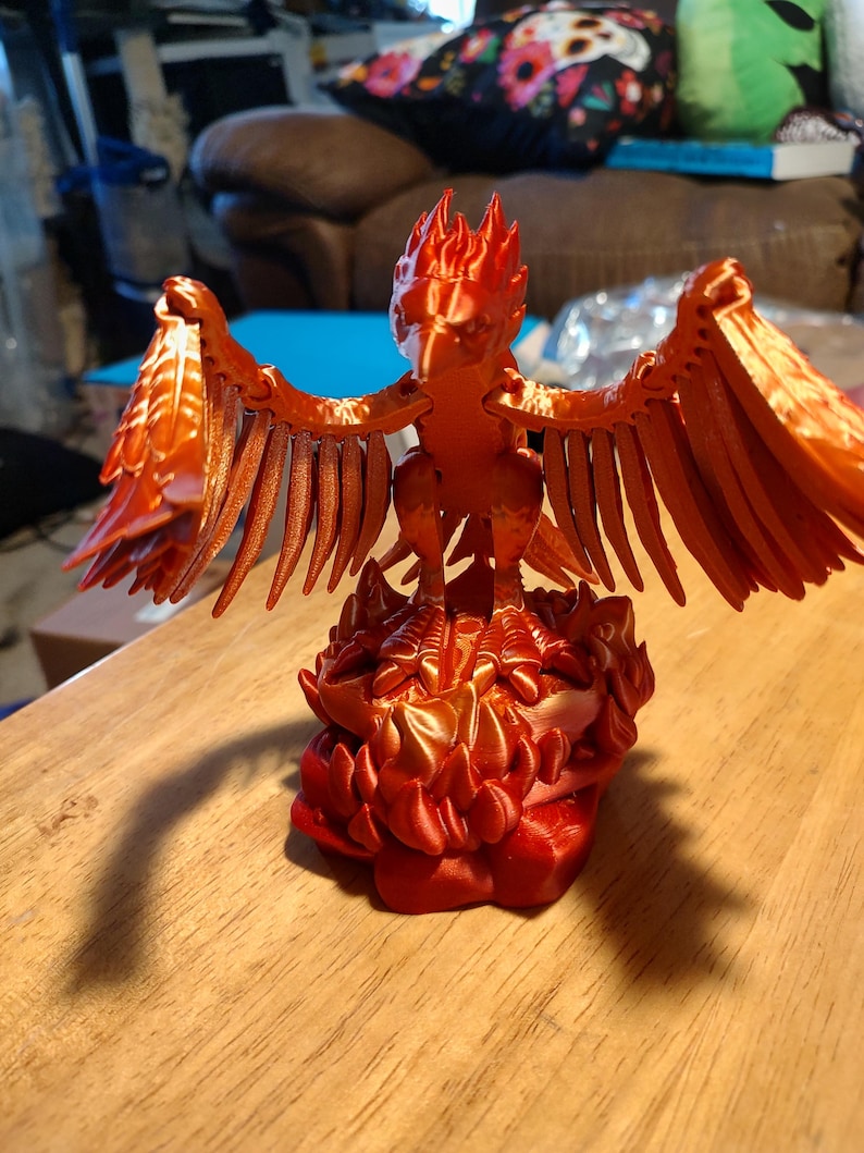 3D Printed Phoenix - Etsy