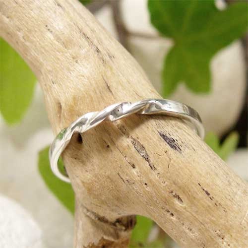 Simple Silver Twist Ring Polished Sterling Silver Stacking | Etsy