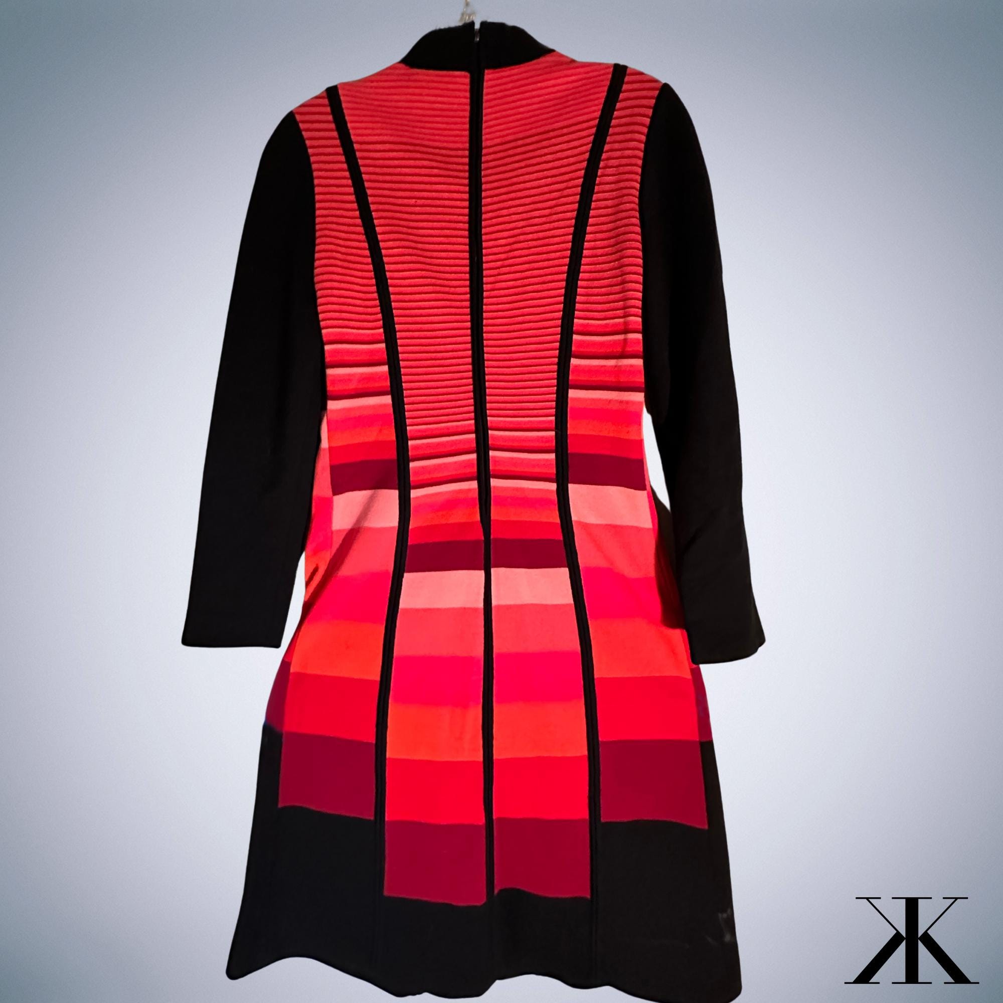 Vintage 1960s Wool Op Art Mod Go Go Leetex Dress With Square Rectangle ...