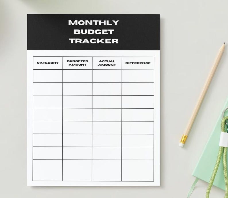 Monthly Budget Planner Template - Etsy