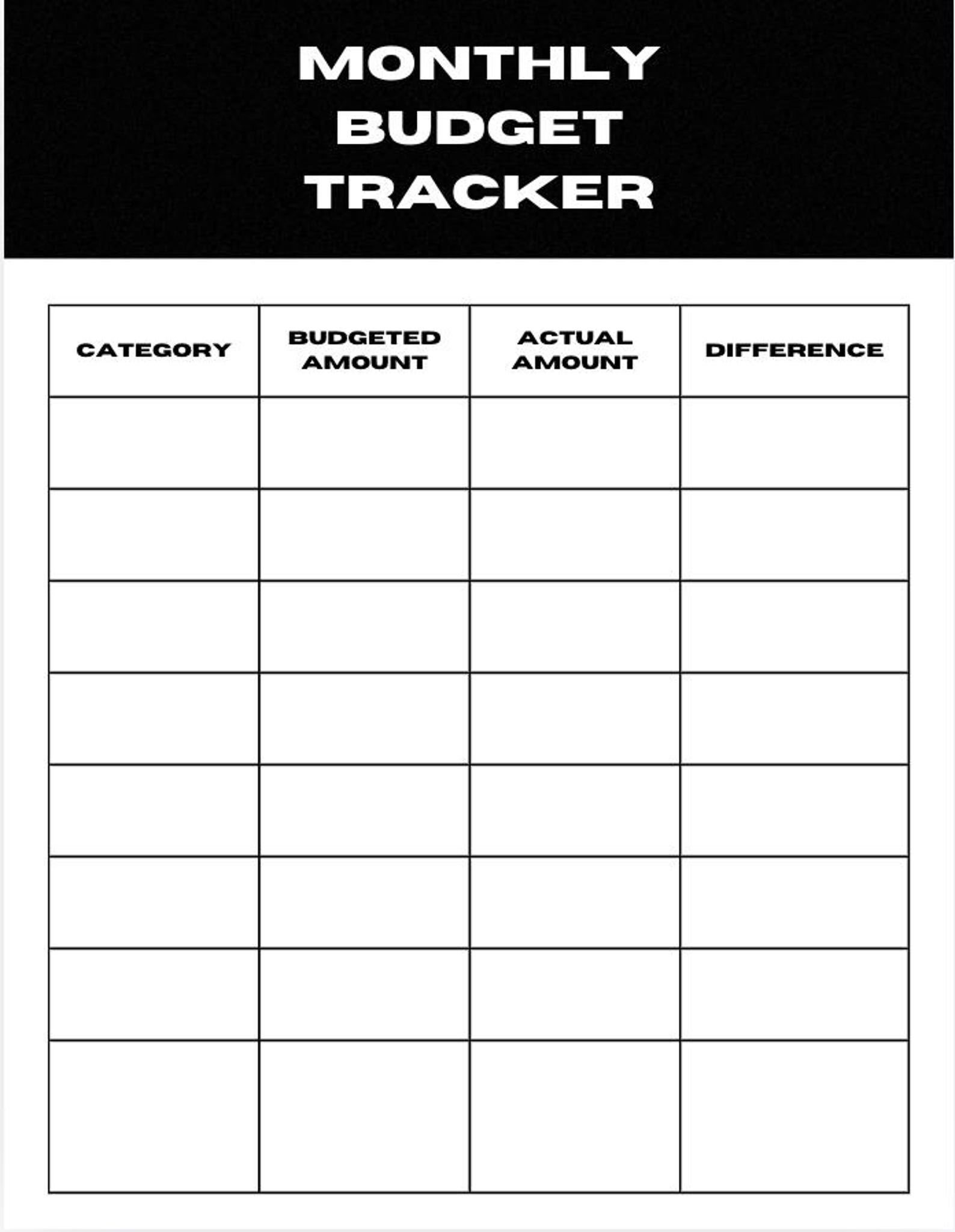 Monthly Budget Planner Template - Etsy