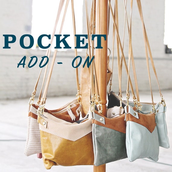 Pocket Add-on for Permanent Baggage Medium Leather Crossbody - Etsy