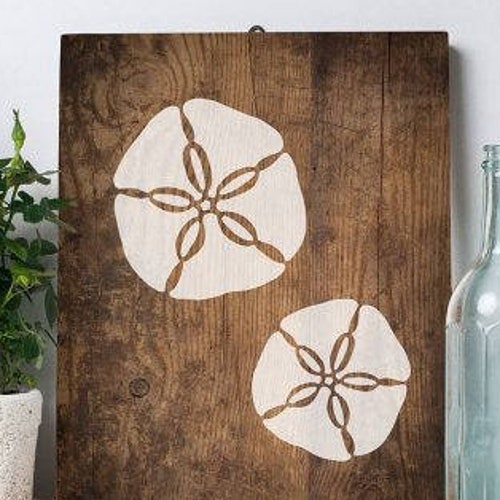 Sand Dollar Stencils WALL ART STENCIL Instead of Decals - Etsy
