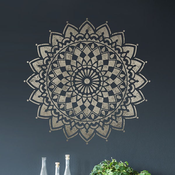Large Mandala Stencil - Etsy