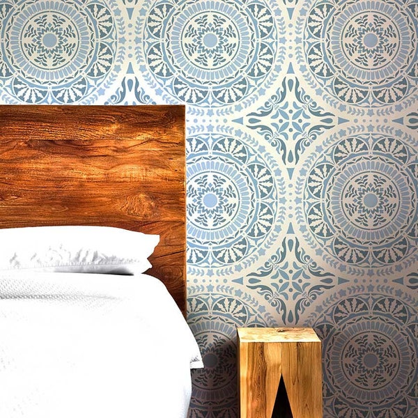 Spanish Tile Stencil - Etsy