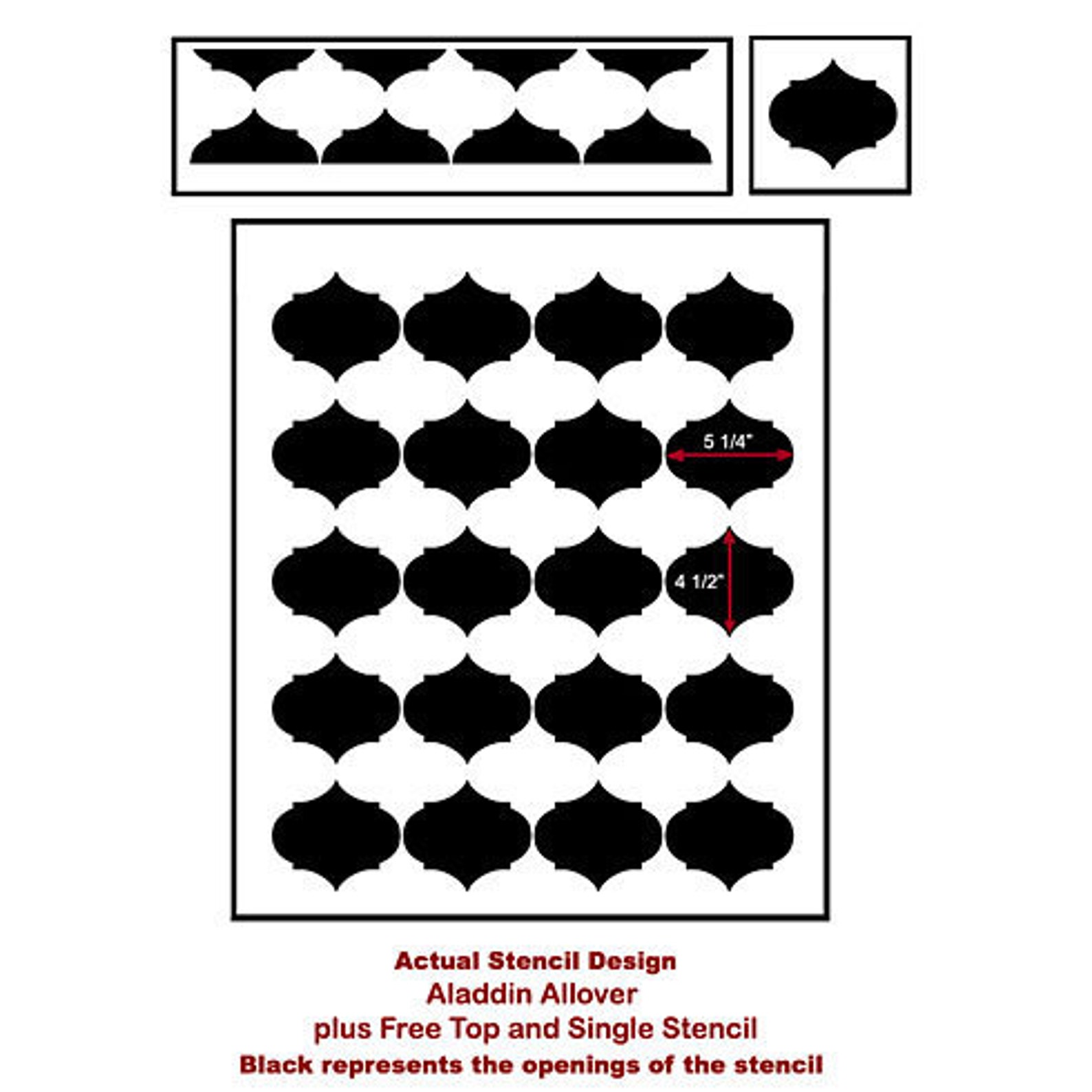 Aladdin Allover Stencil Reusable Stencils for Walls - Etsy