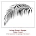 Palm Frond Stencil WALL ART STENCIL Instead of Decals Easy to Use Wall ...