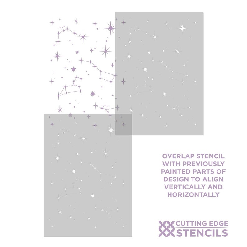 Constellations Wall Stencil Zodiac Stencil for DIY Night Sky - Etsy