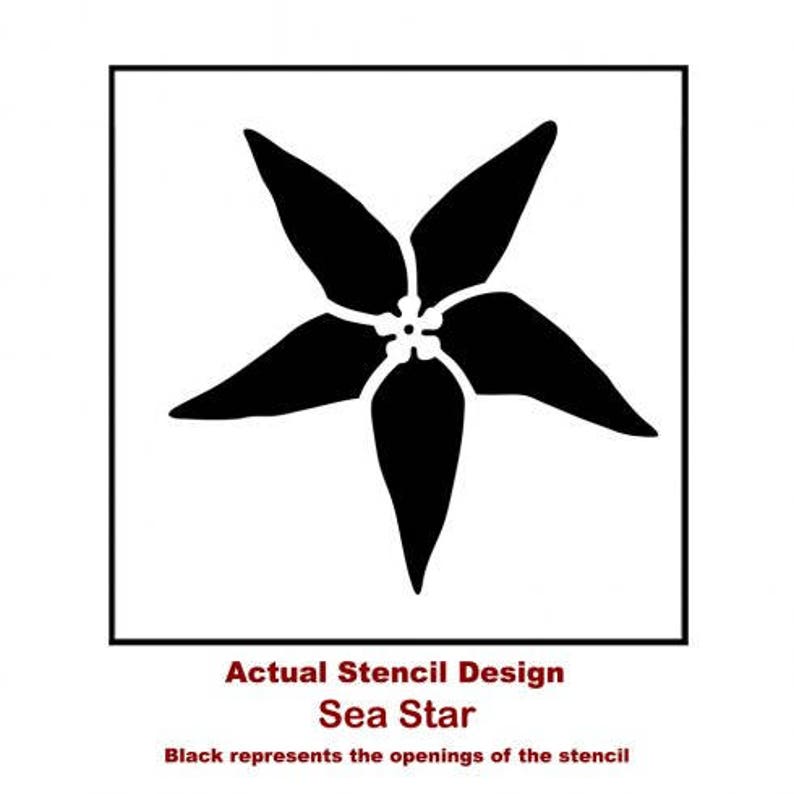 Sea Star Nautical Wall Art Stencil Reusable Stencils DIY - Etsy