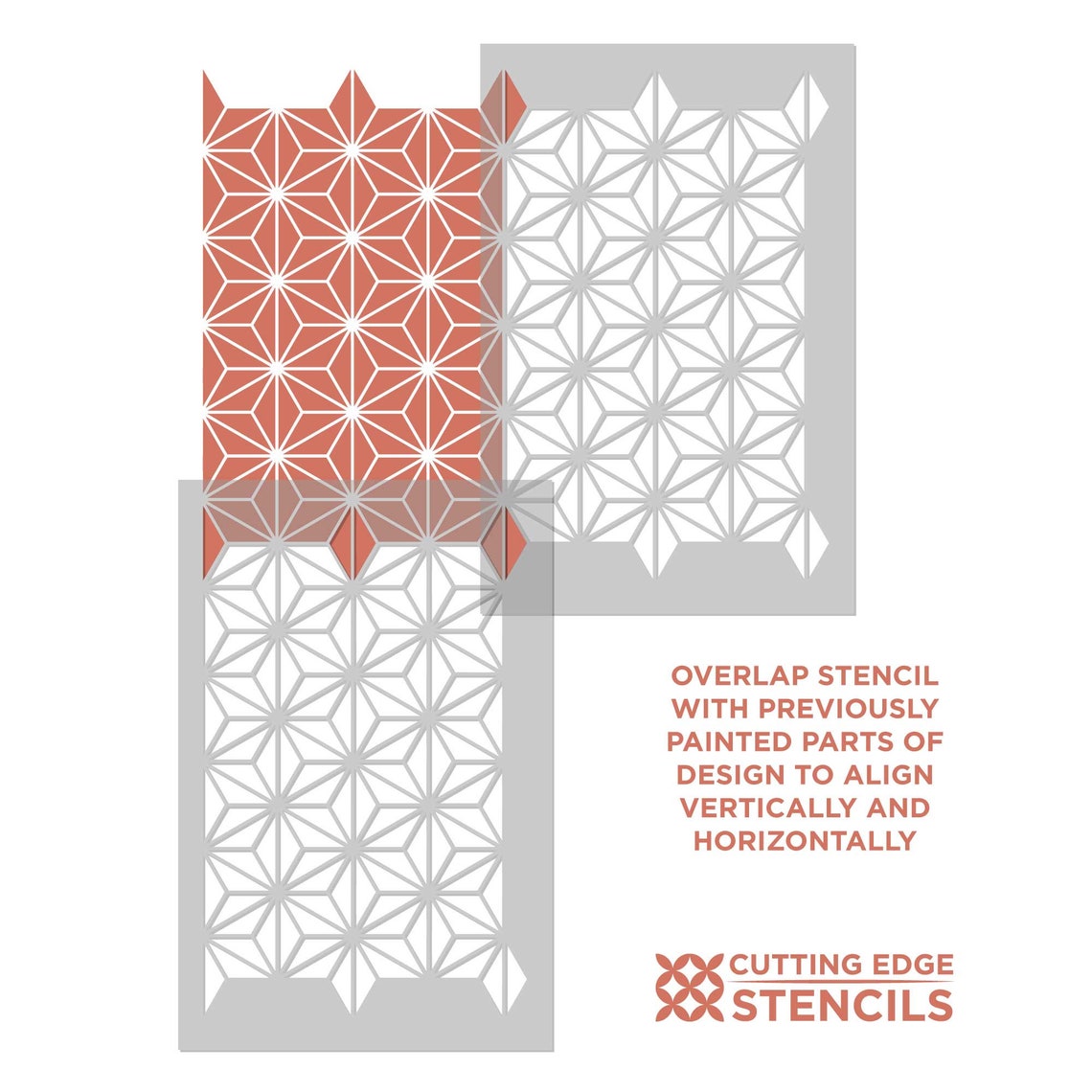 Origami Star Wall Stencil Modern Japanese Star Stencil for A - Etsy