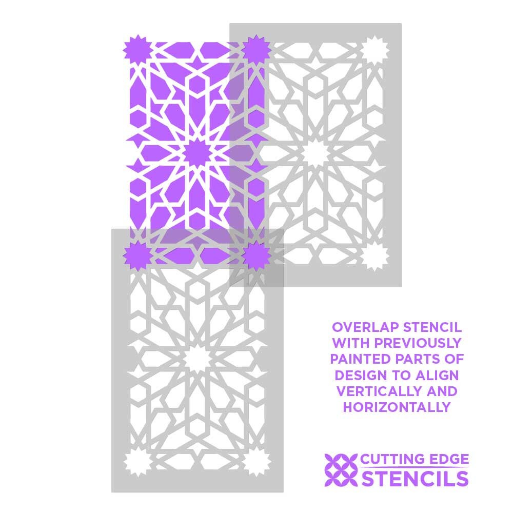 Taza Stencil for Walls and Floors - LARGE WALL STENCIL for Easy Room ...