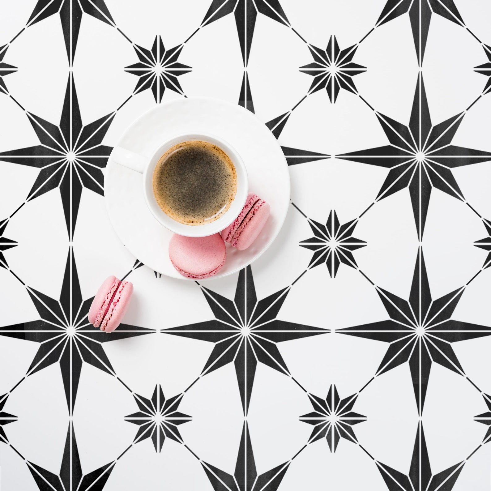 Star Tile Stencil Geometric Cement TILE STENCIL for Painting | Etsy