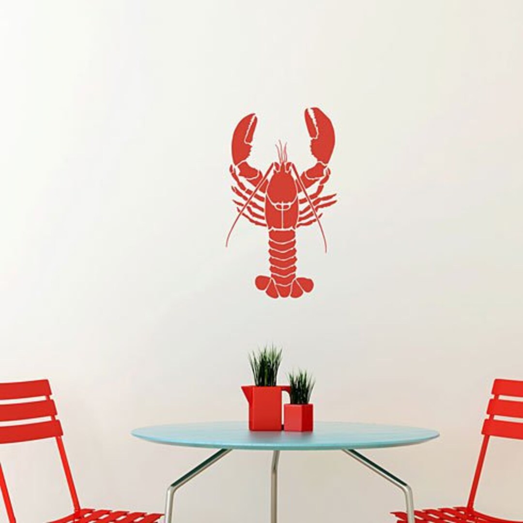 Lobster Stencil - Large - Stencils Even Better Than Wall Decals - DIY ...