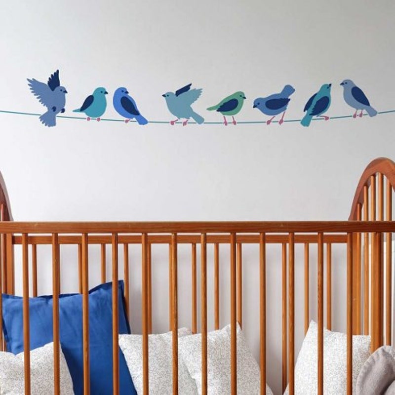 Birds on a Wire Wall Art - Etsy