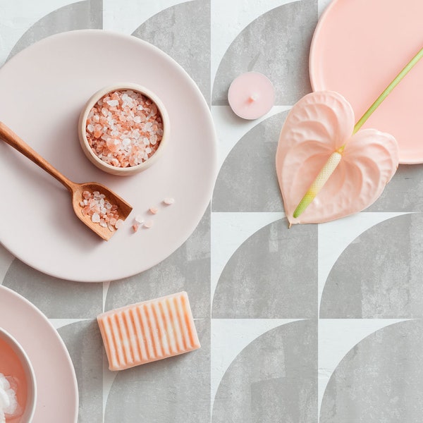 Quarter Round Tile Stencil - Etsy