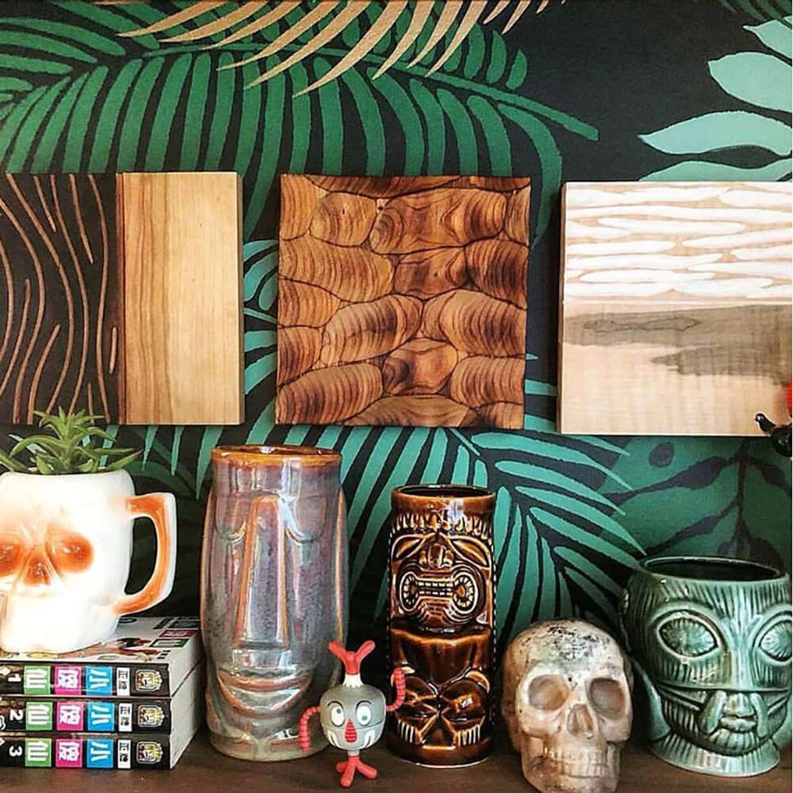 Palm Frond Stencil WALL ART STENCIL Instead of Decals Easy to Use Wall ...