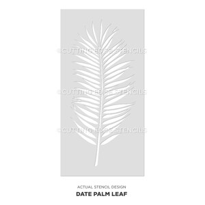 Date Palm Leaf Wall Art Stencil - Tropical Leaf Stencil for Walls ...