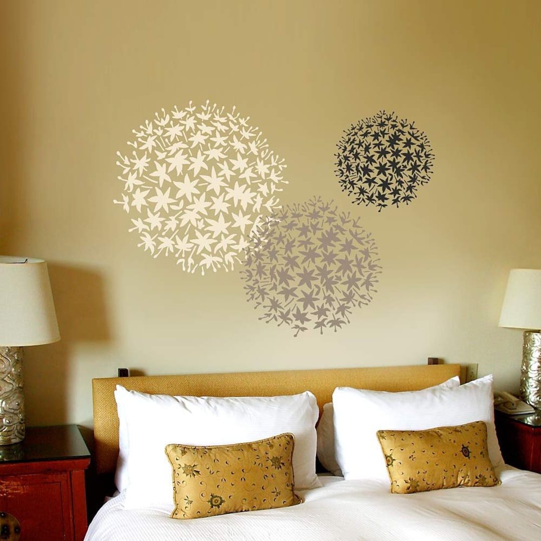 Allium Grande Flower Stencil - WALL ART STENCILS - Easy to Use Wall Art ...
